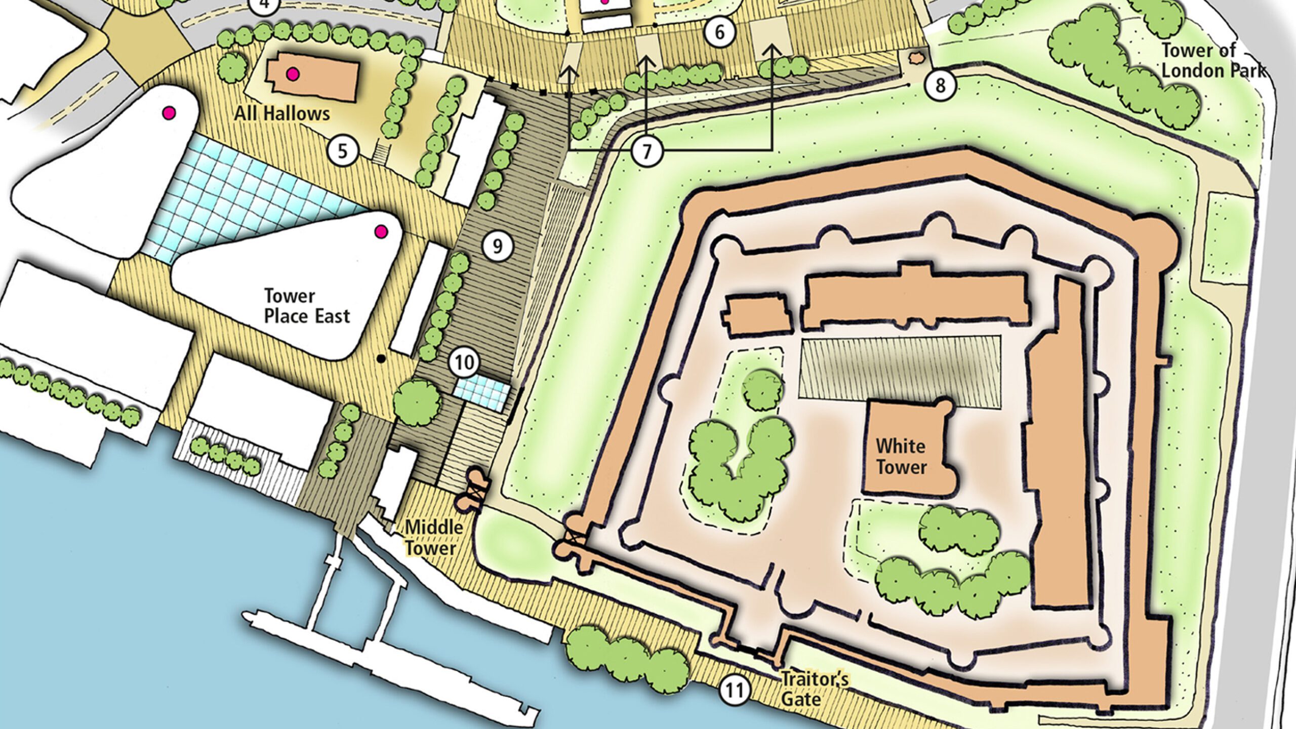 Tower of London streets and spaces - Feria Urbanism